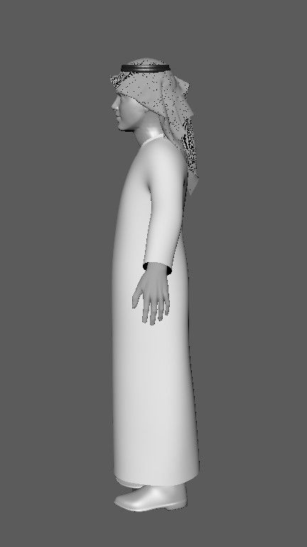 3D model Cartoon Arab man rigged animated VR / AR / low-poly | CGTrader