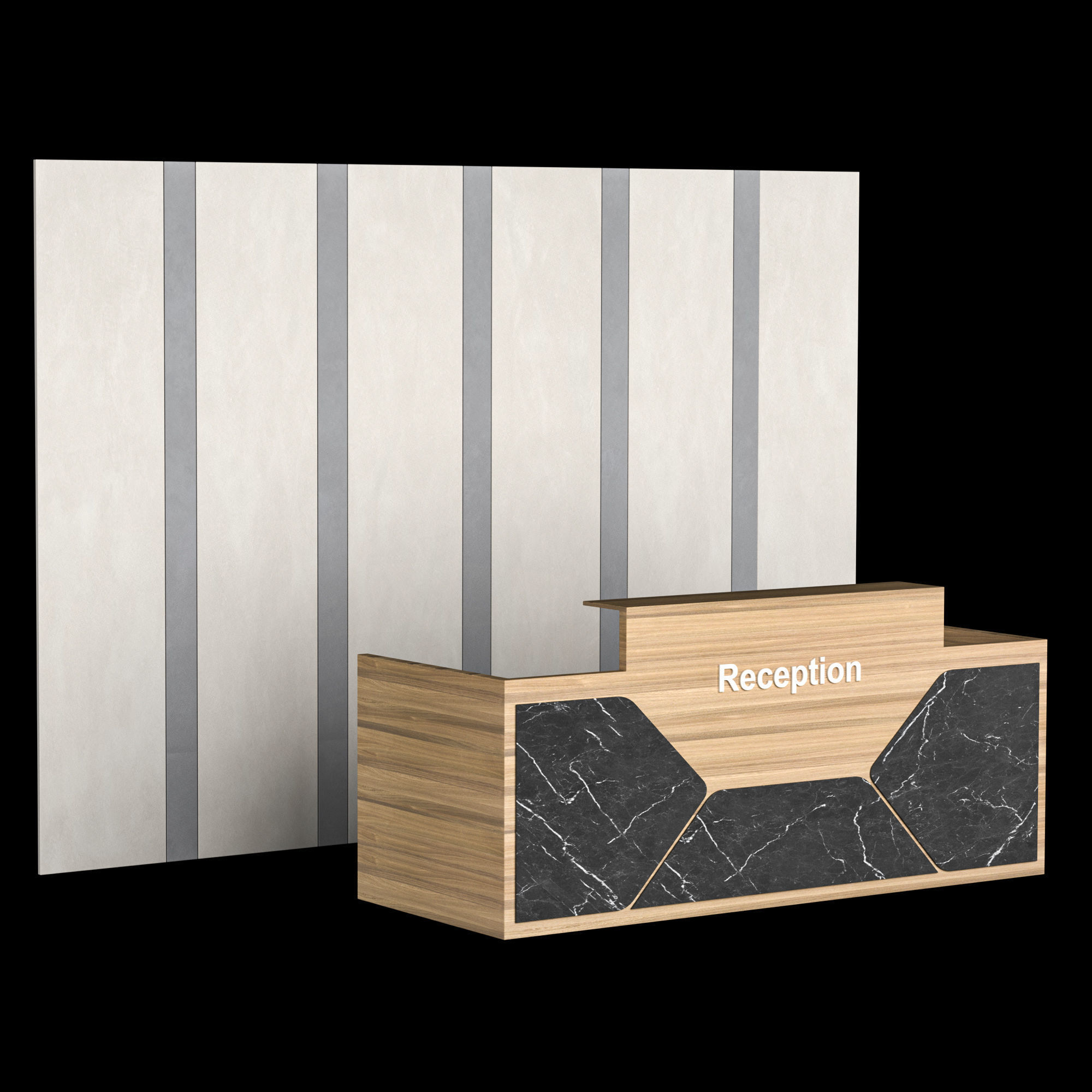 Reception desk 011 3D model | CGTrader
