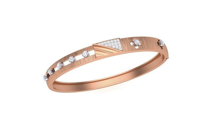 Solid Diamond Unisex Bracelets 3dm stl obj gltf glb 3mf 3D model 3D ...