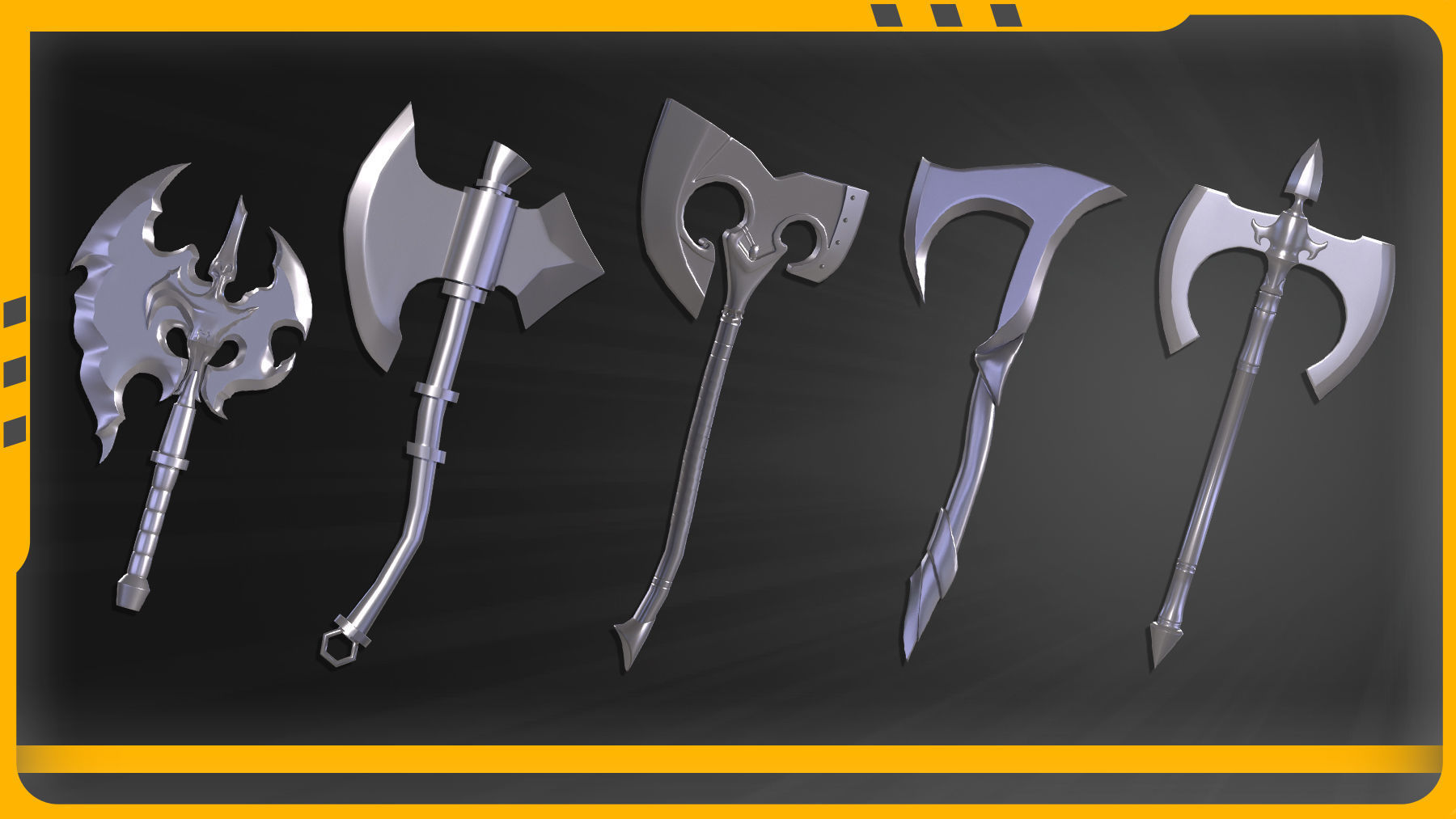 3D model 25 Weapon Base mesh VR / AR / low-poly | CGTrader