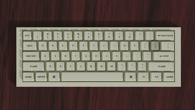 Vintage Plastic 60 Percent Mechanical Keyboard Keychron Q4 Style free ...