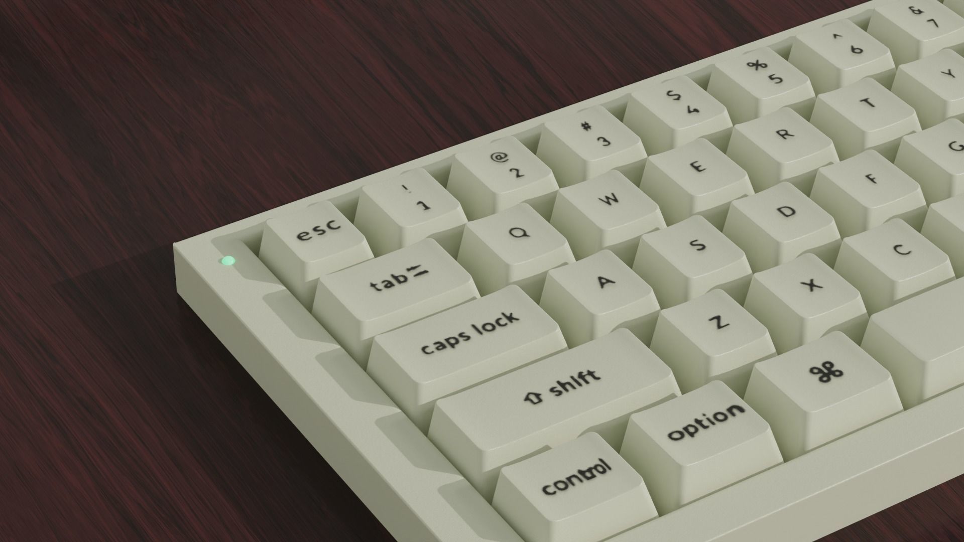 Vintage Plastic 60 Percent Mechanical Keyboard Keychron Q4 Style free ...