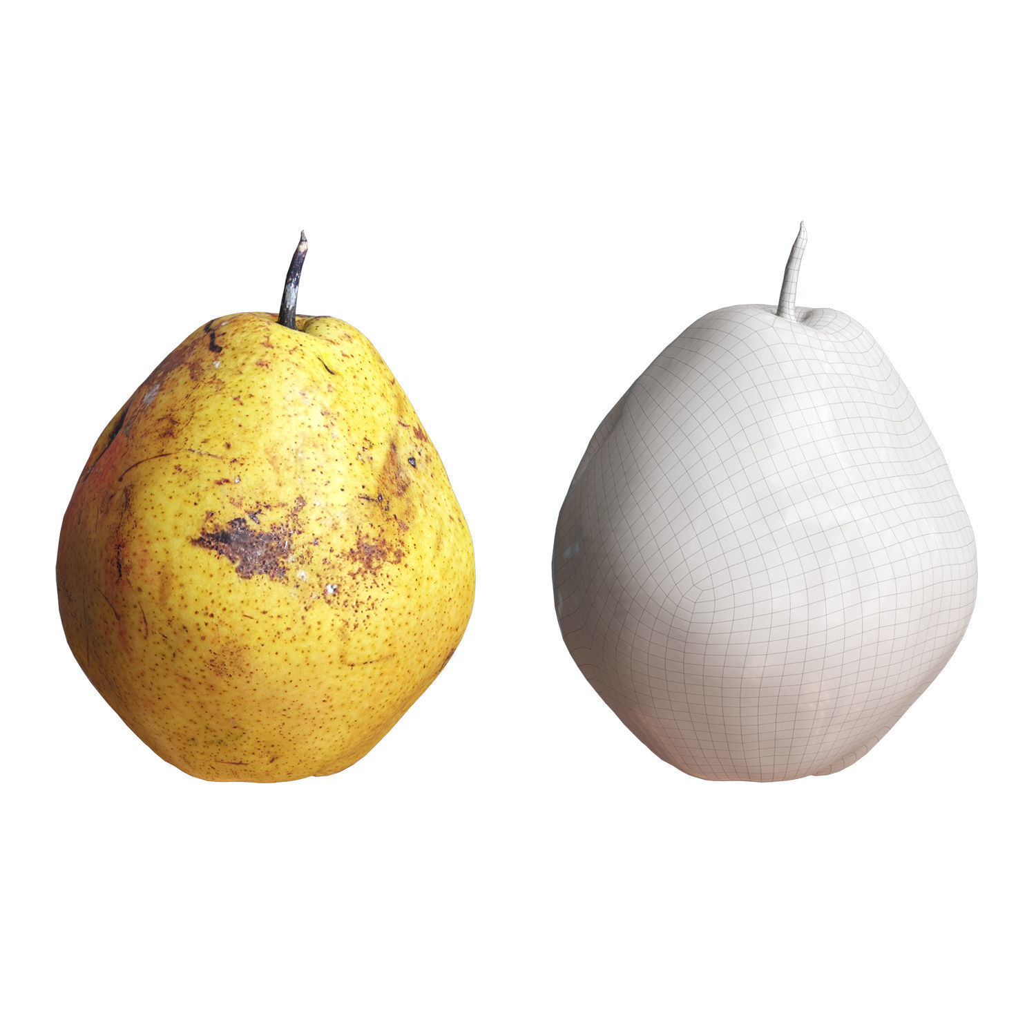3D model 4 Realistic pears 01 VR / AR / low-poly | CGTrader