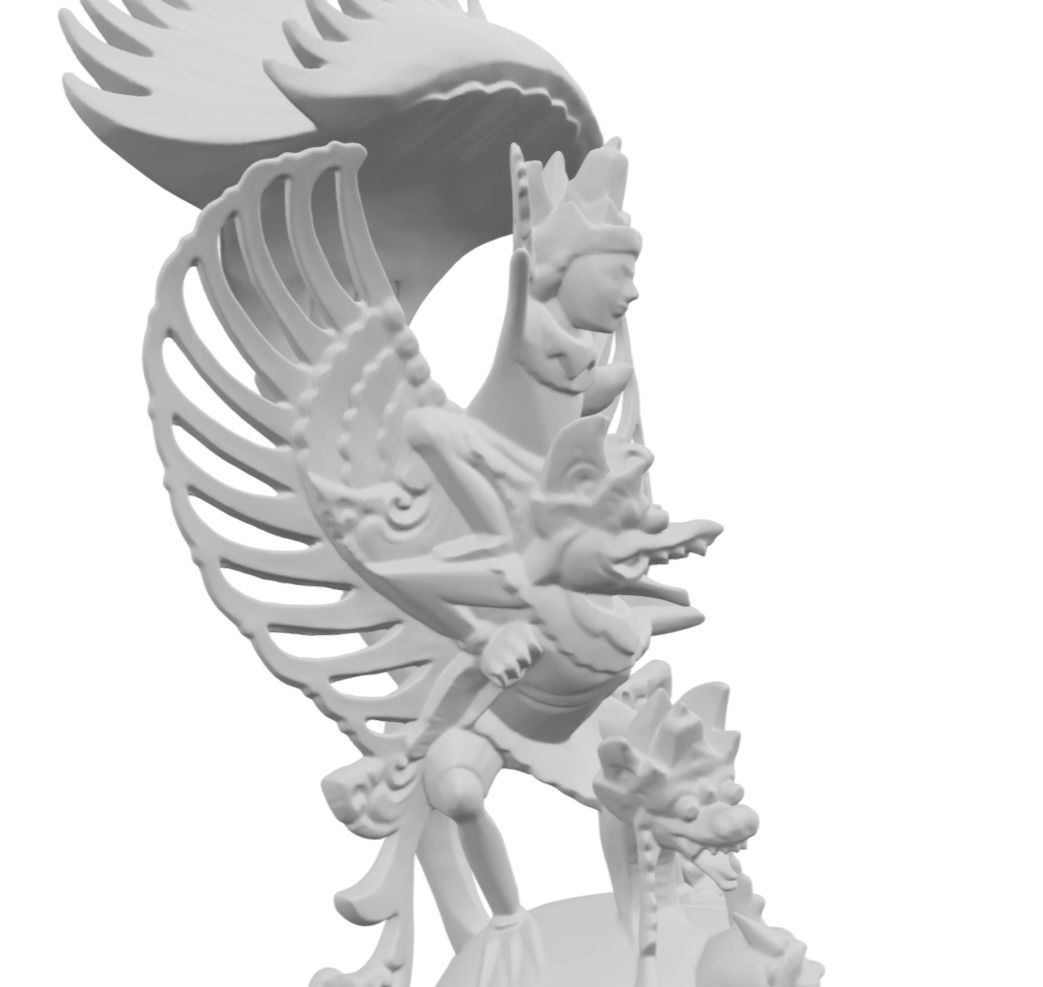 Statue of Garuda and Vishnu 3D model 3D printable | CGTrader