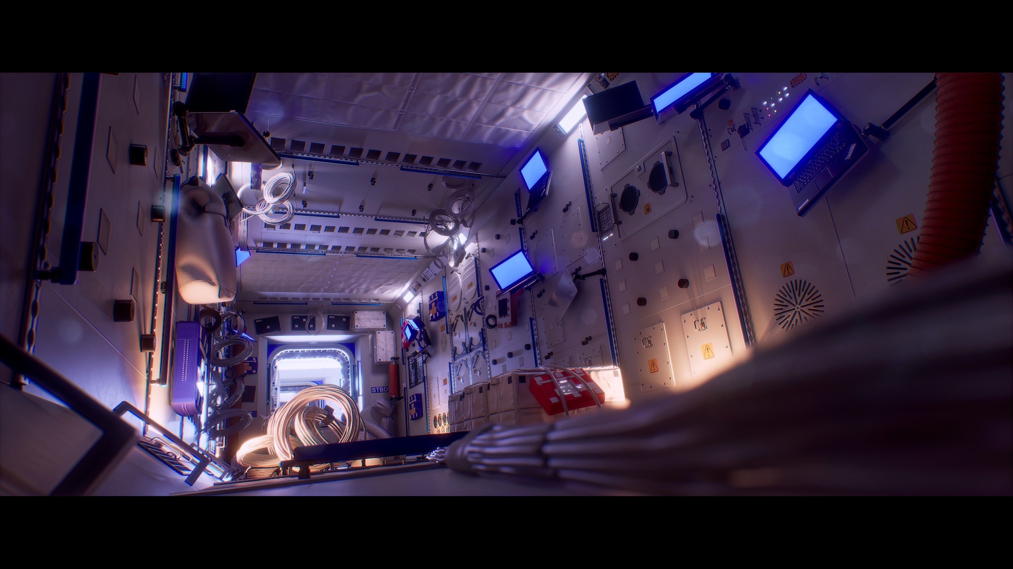 Space Station Interior Basics for Unreal Engine and Cinema 4D 3D model ...