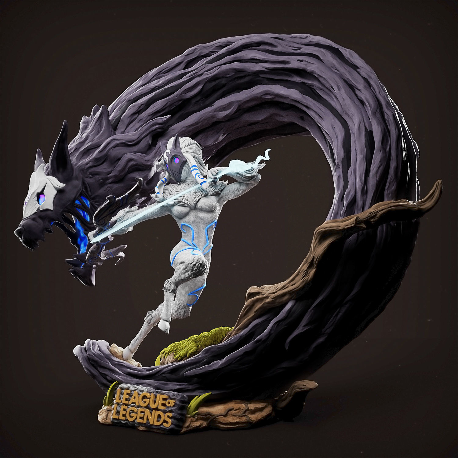 Kindred League of Legends Statue 3D model 3D printable | CGTrader