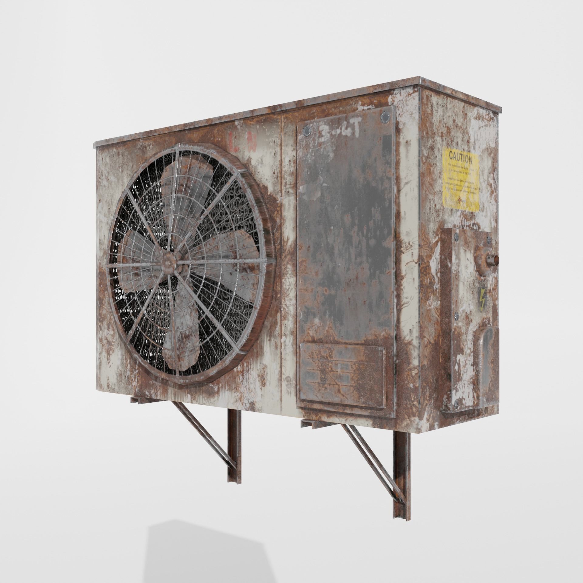 3D model AC Rusty - Low Poly Game-Ready VR / AR / low-poly | CGTrader