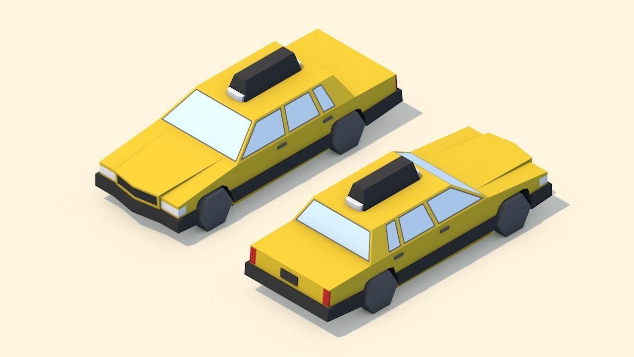 Free Big Low Poly Simple Urban City 3D Asset Pack free VR / AR / low ...