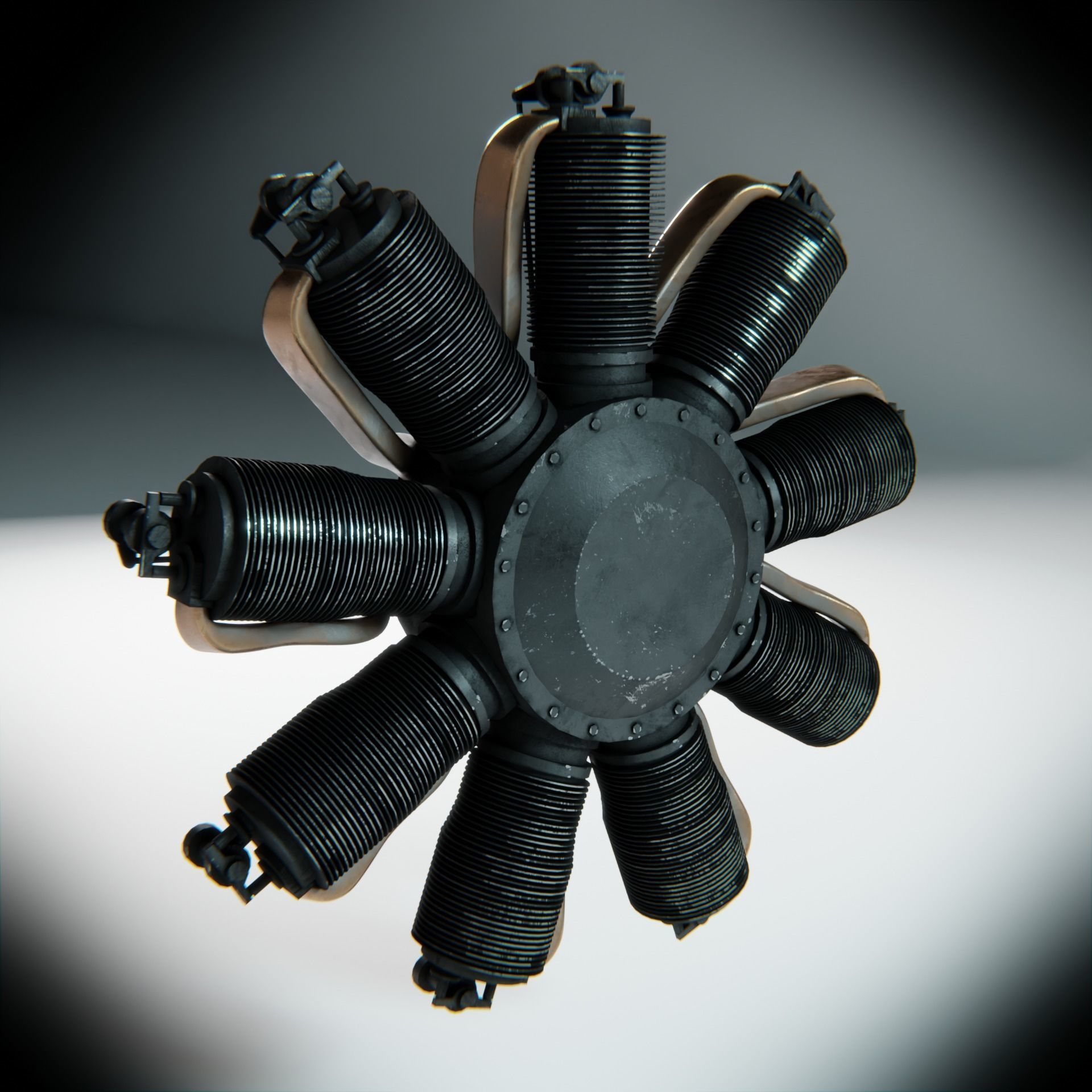 LeRhone Engine 3D model | CGTrader