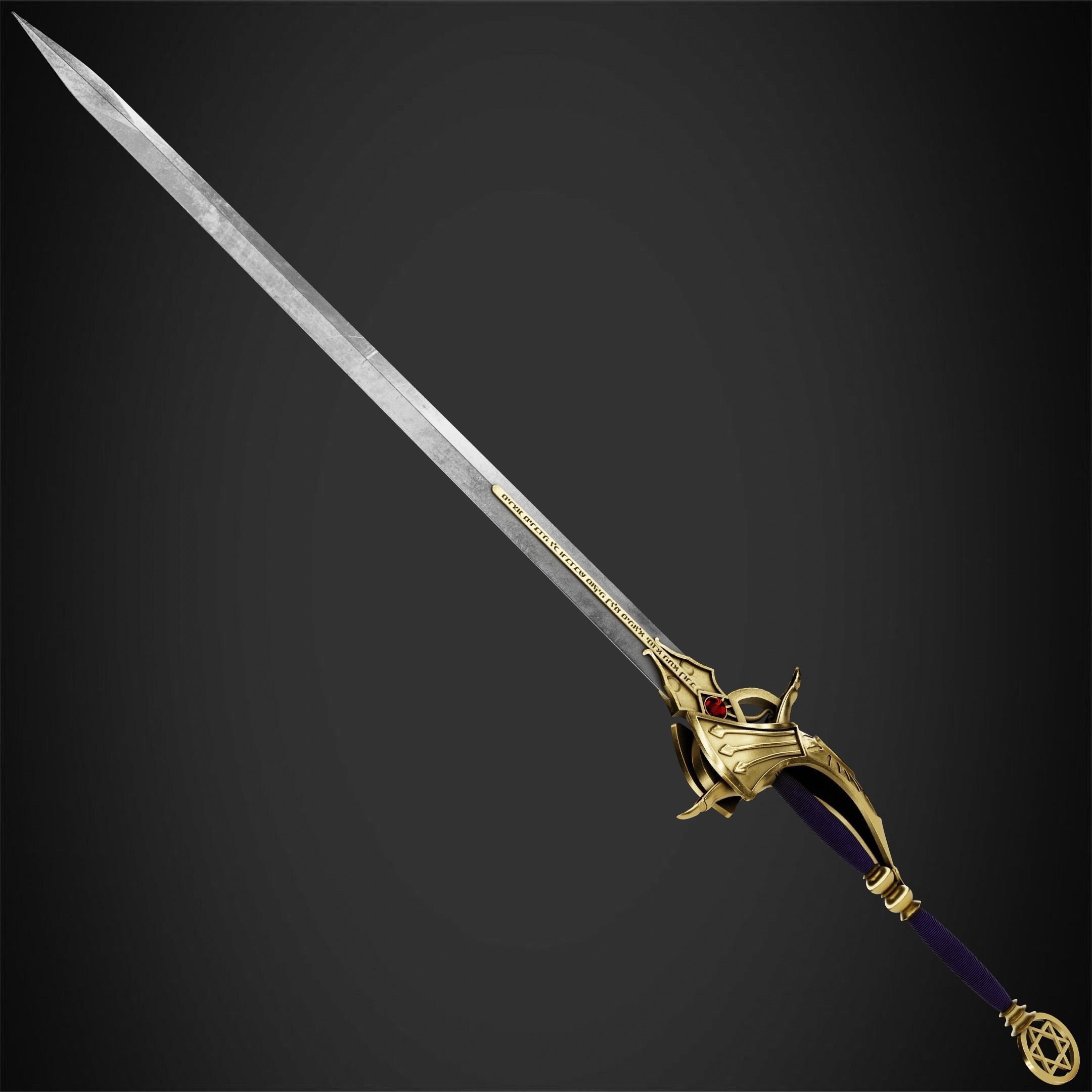 Kamui Sacred Sword for Cosplay 3D model 3D printable | CGTrader