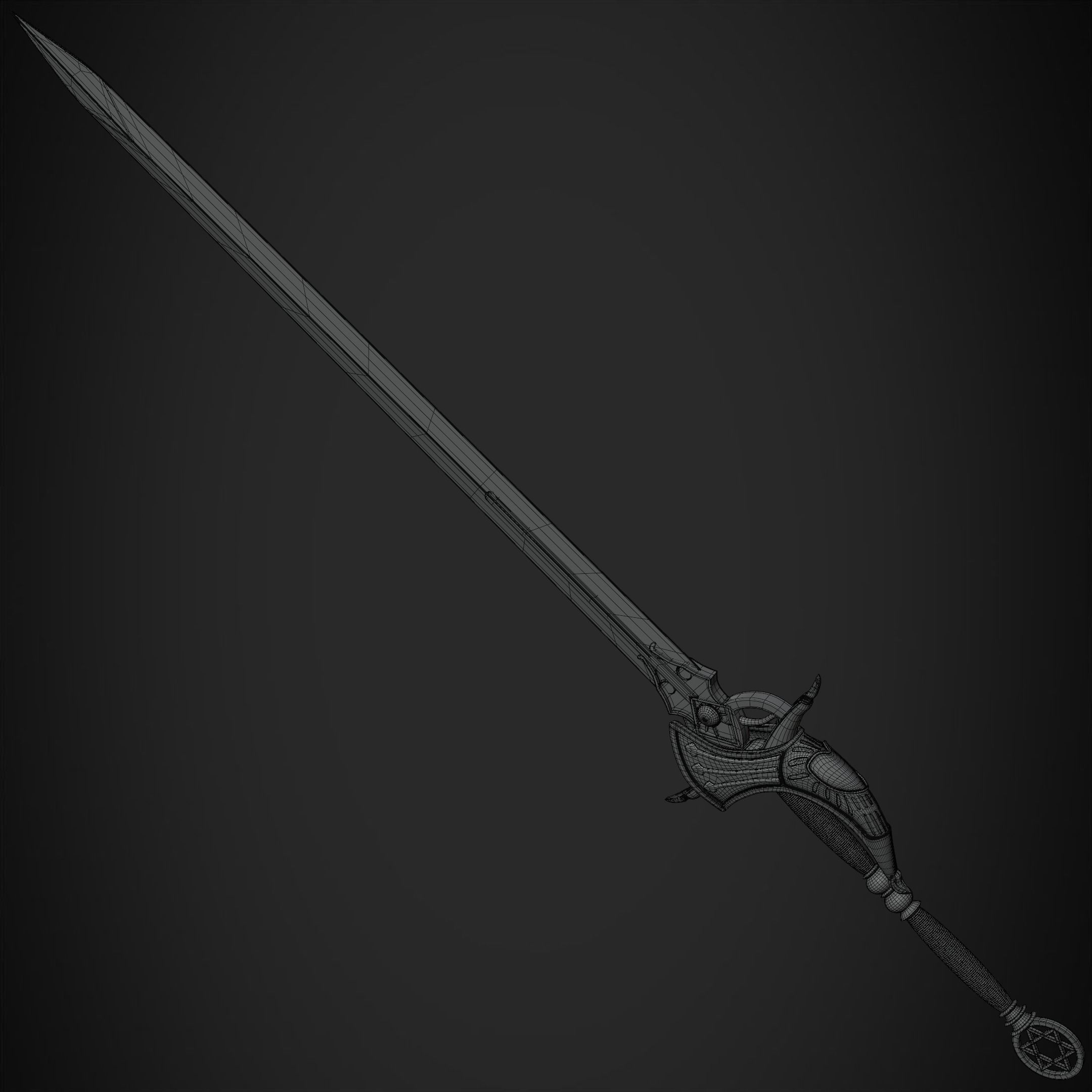 Kamui Sacred Sword for Cosplay 3D model 3D printable | CGTrader