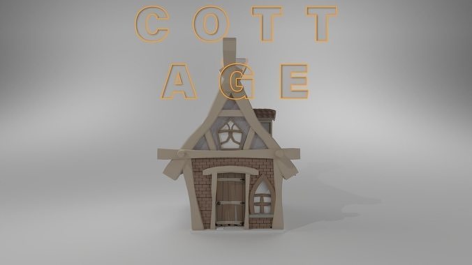 Simple Printable Cottage 3D model 3D printable | CGTrader