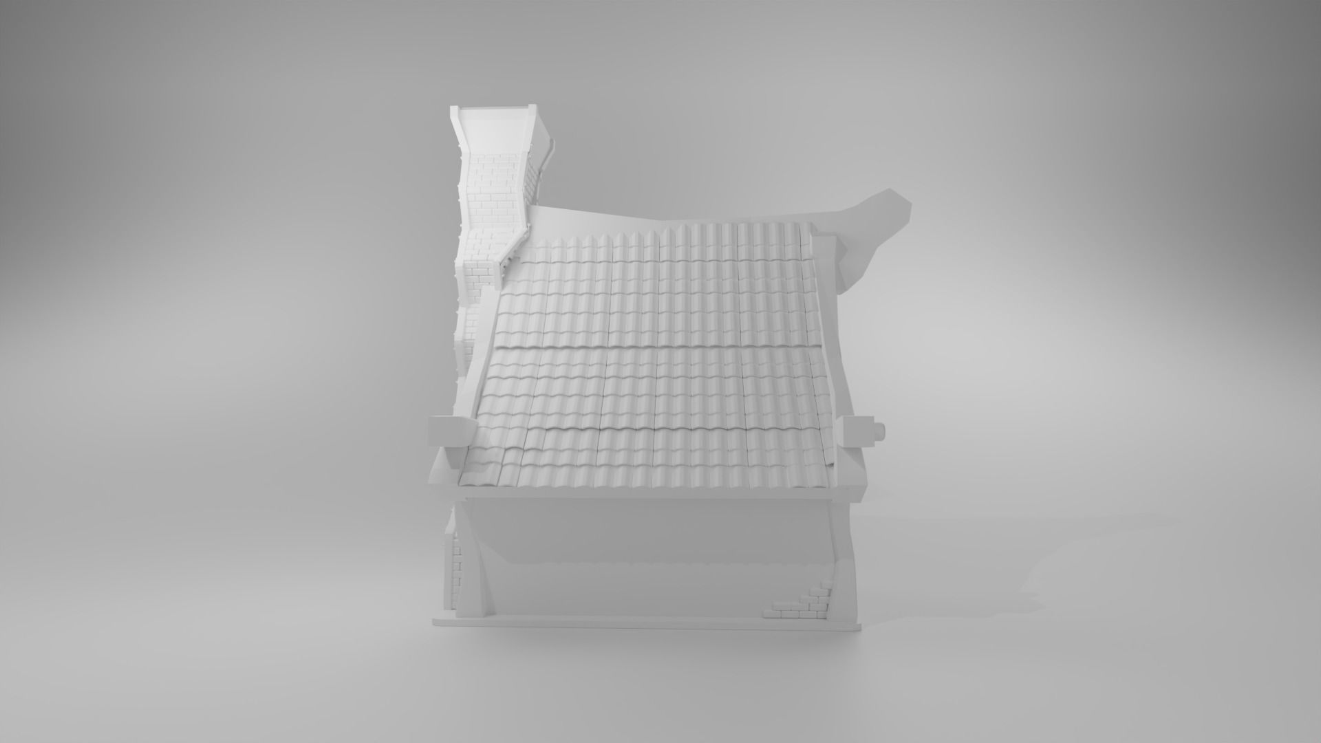 Simple Printable Cottage 3D model 3D printable | CGTrader
