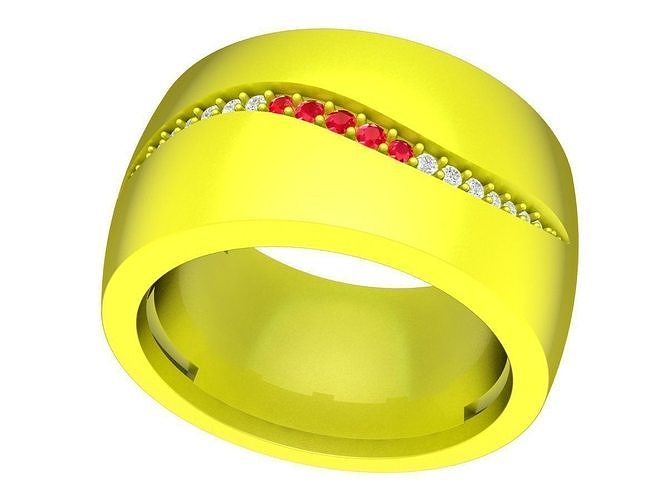 5191 vietnamese diamond fashion band ring for women 3D model 3D ...