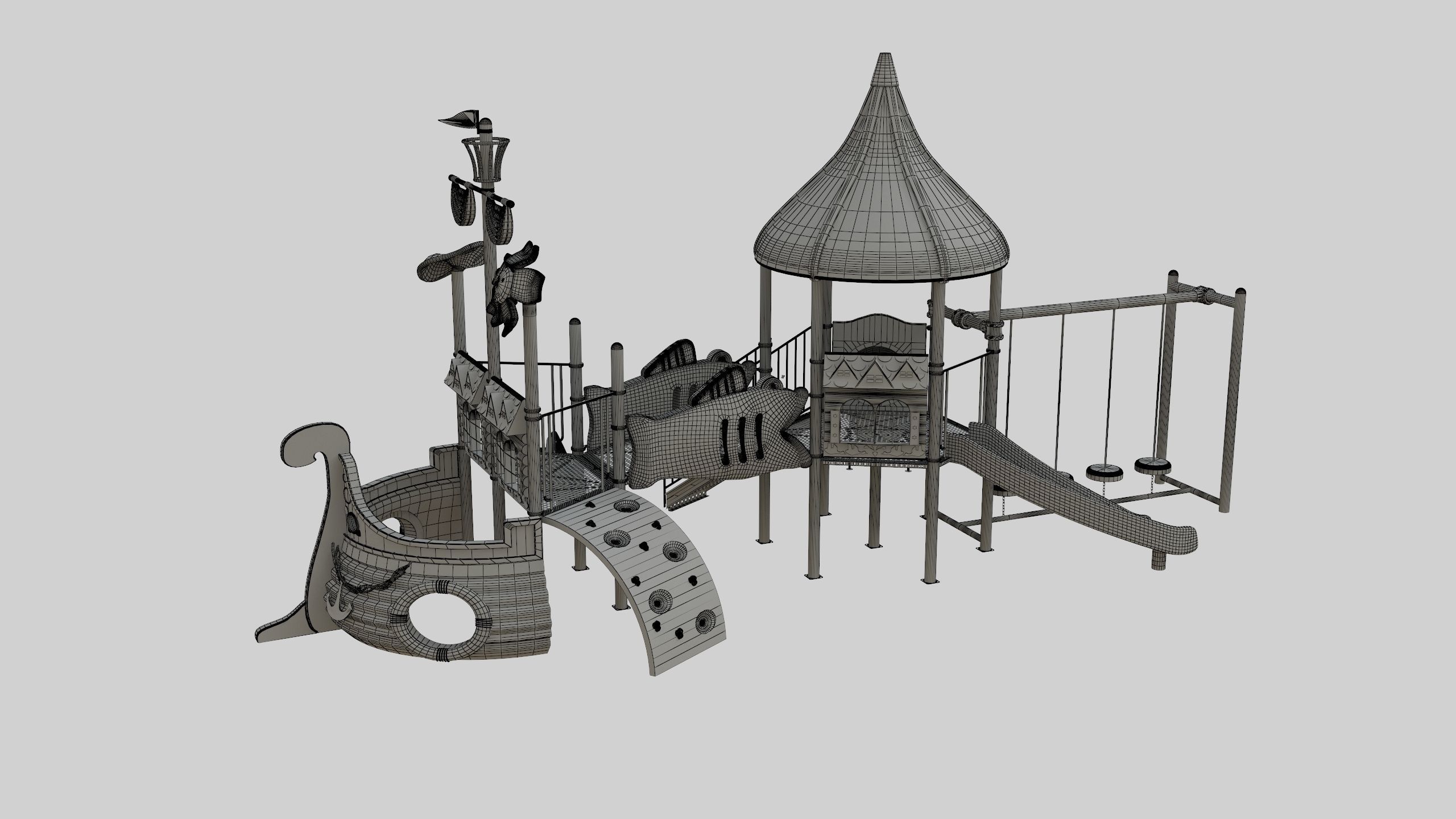 3D Ship Themed Playground Model - 05 3D model | CGTrader