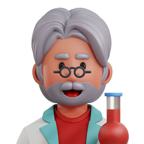 3D model Pathologist Avatar 3D Icon VR / AR / low-poly | CGTrader