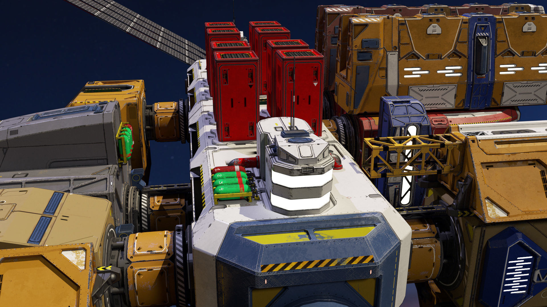 Modular Space Station 3D model | CGTrader