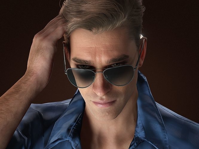 3D model Simon-Male Character VR / AR / low-poly | CGTrader