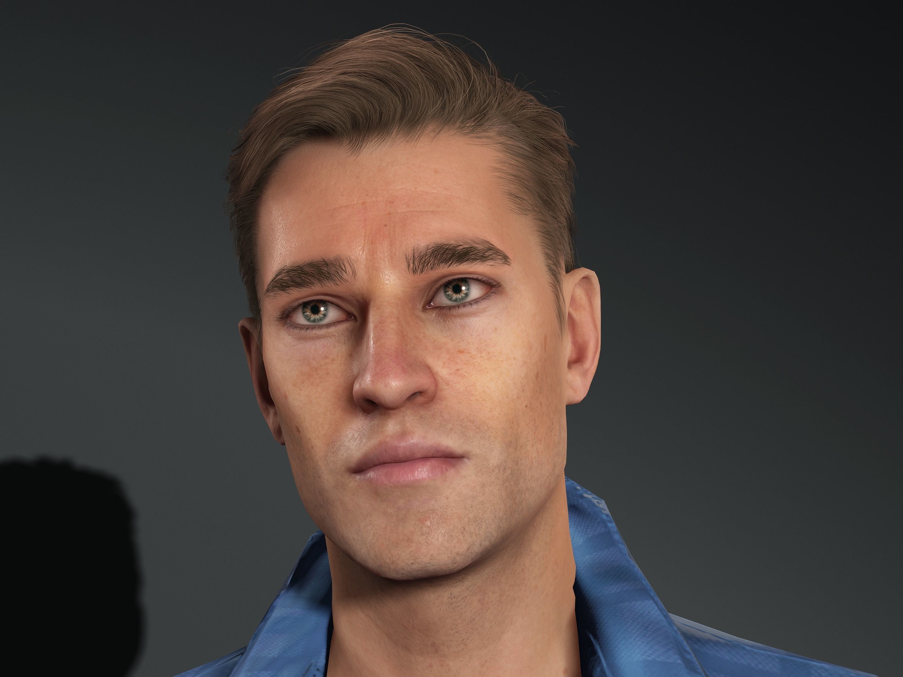 3D model Simon-Male Character VR / AR / low-poly | CGTrader