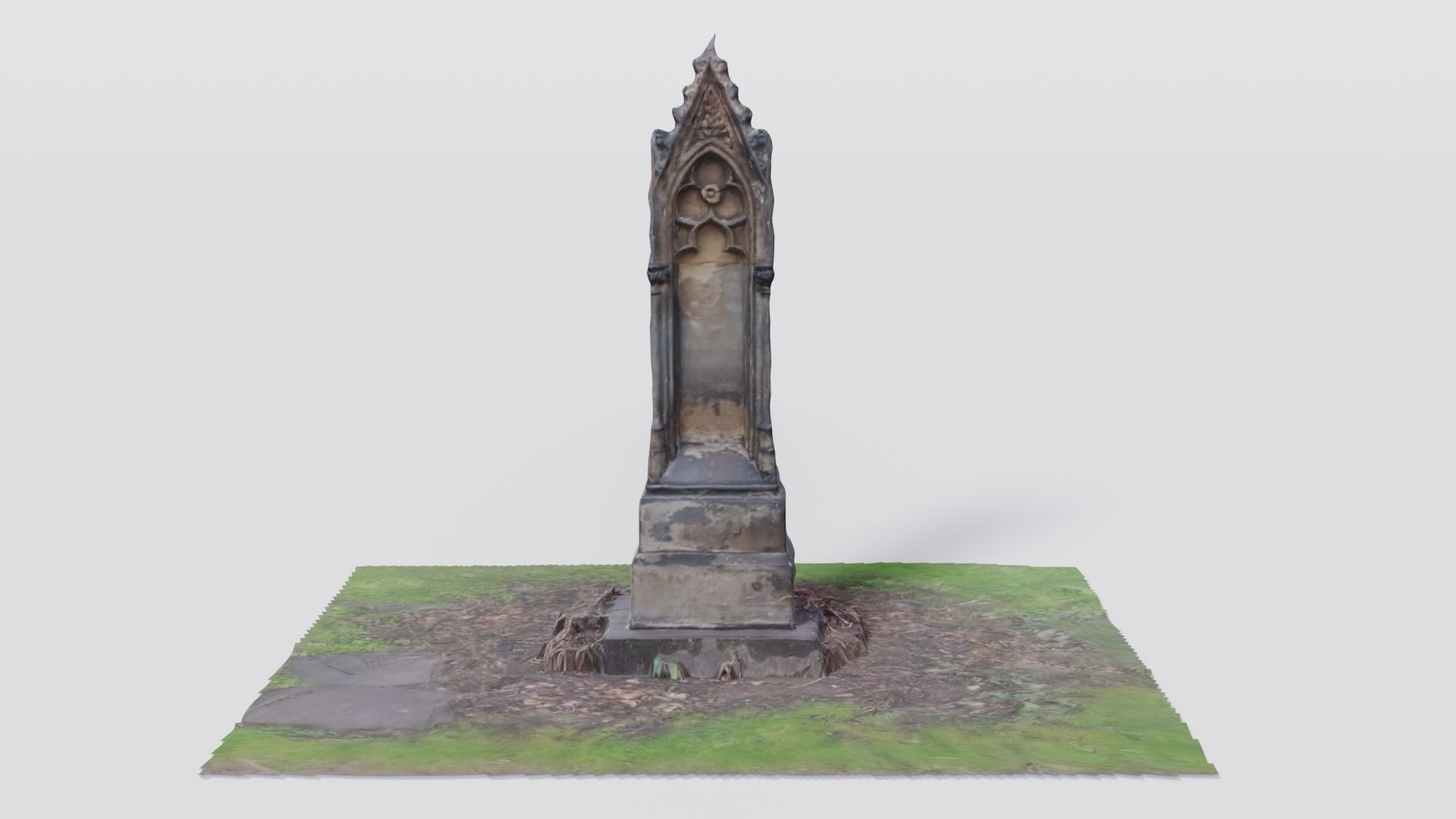 Old gravestone and ground 3D model | CGTrader