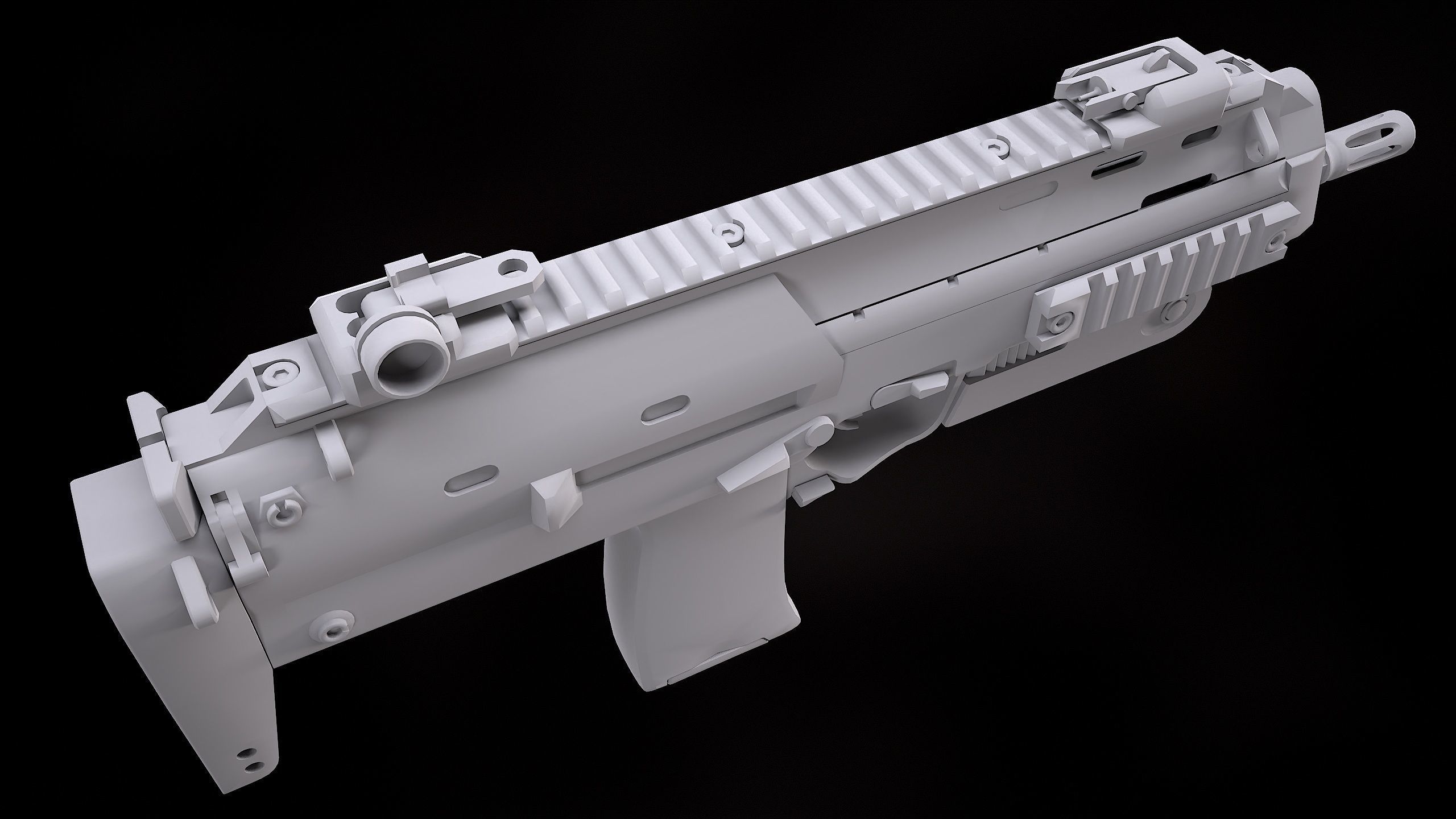 3D model Heckler Koch MP7 A1 VR / AR / low-poly | CGTrader