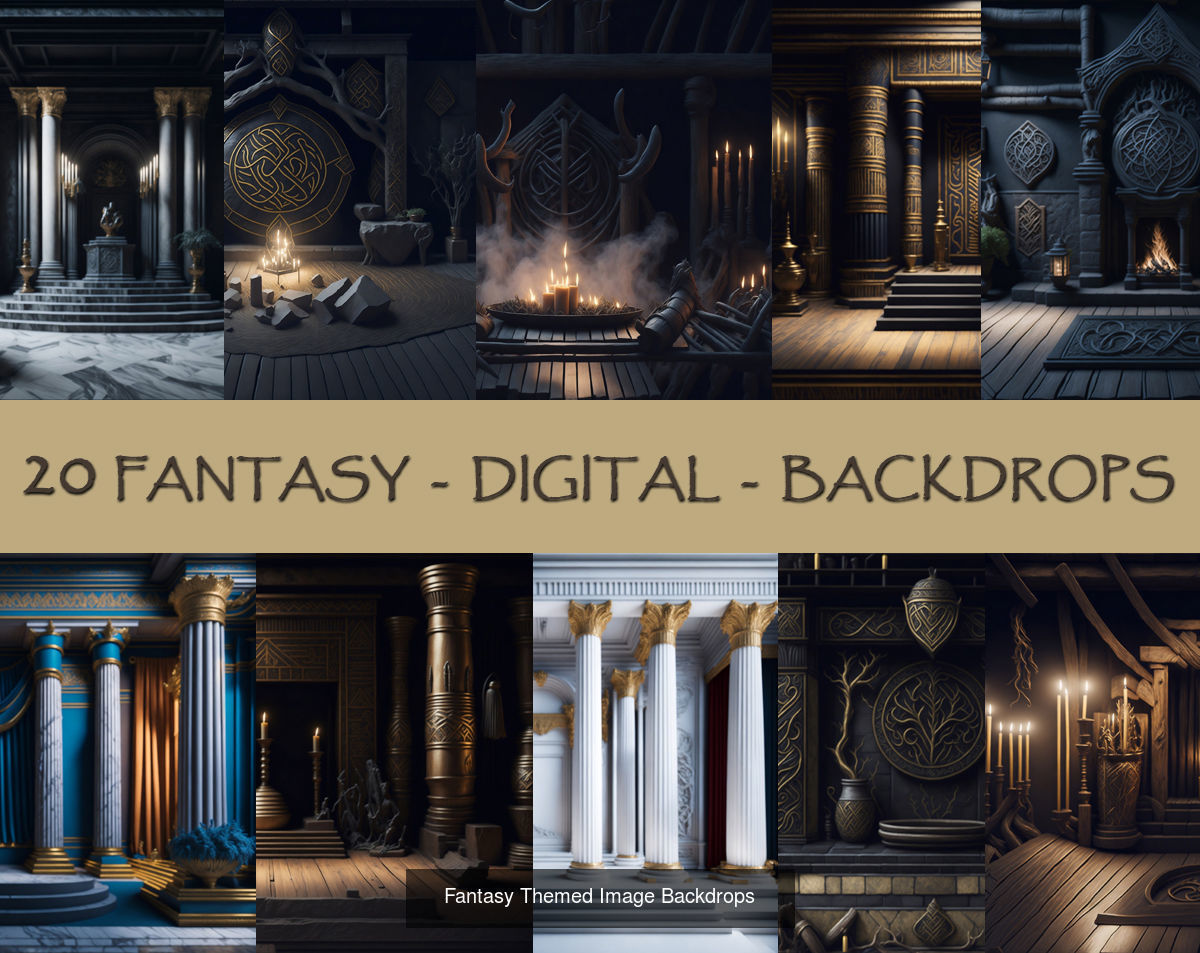 Mega Fantasy Backdrop Collection VR / AR / low-poly | CGTrader