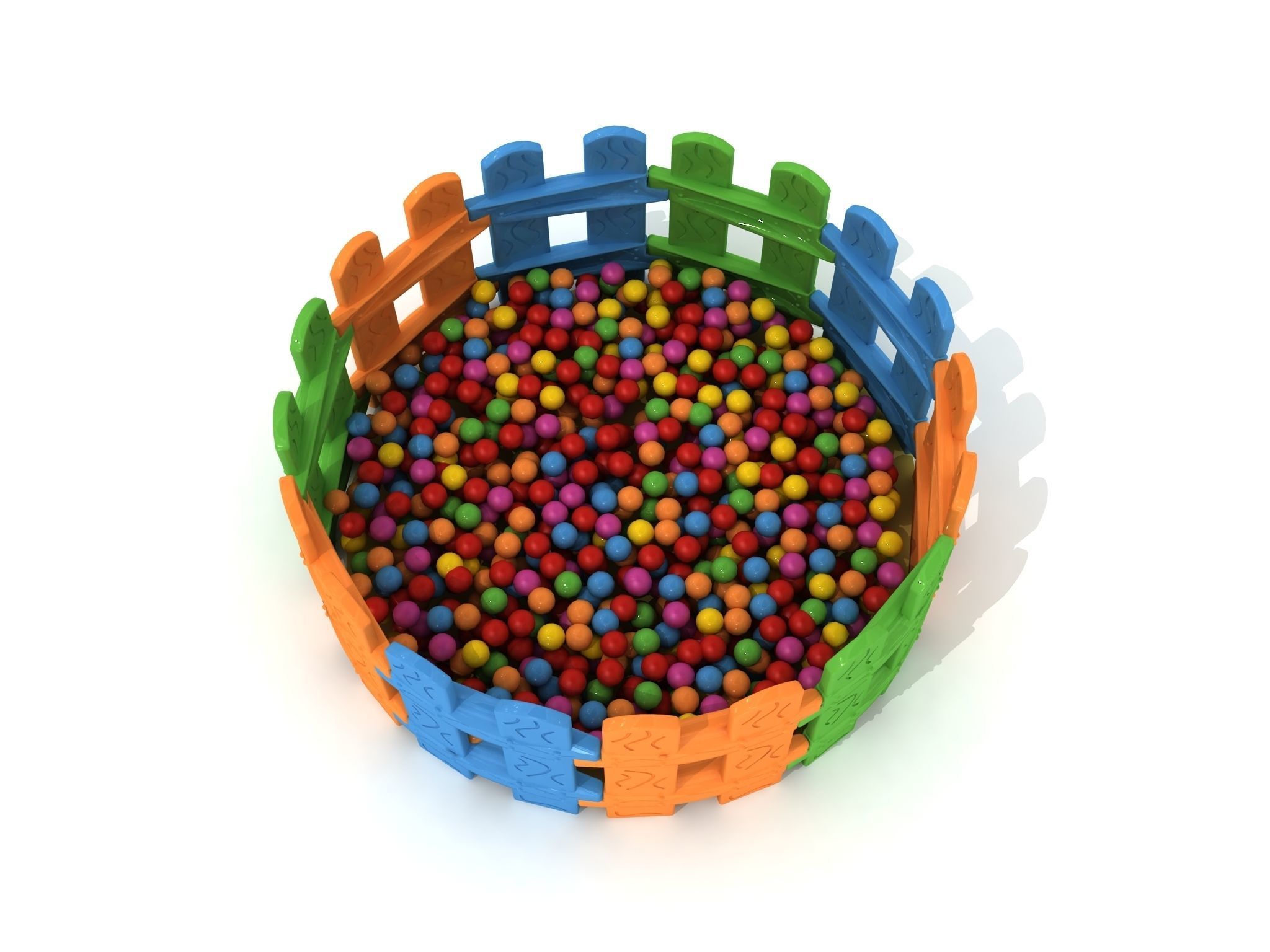 Kids Game Play Equipment 026 Ball Pool 3D model | CGTrader