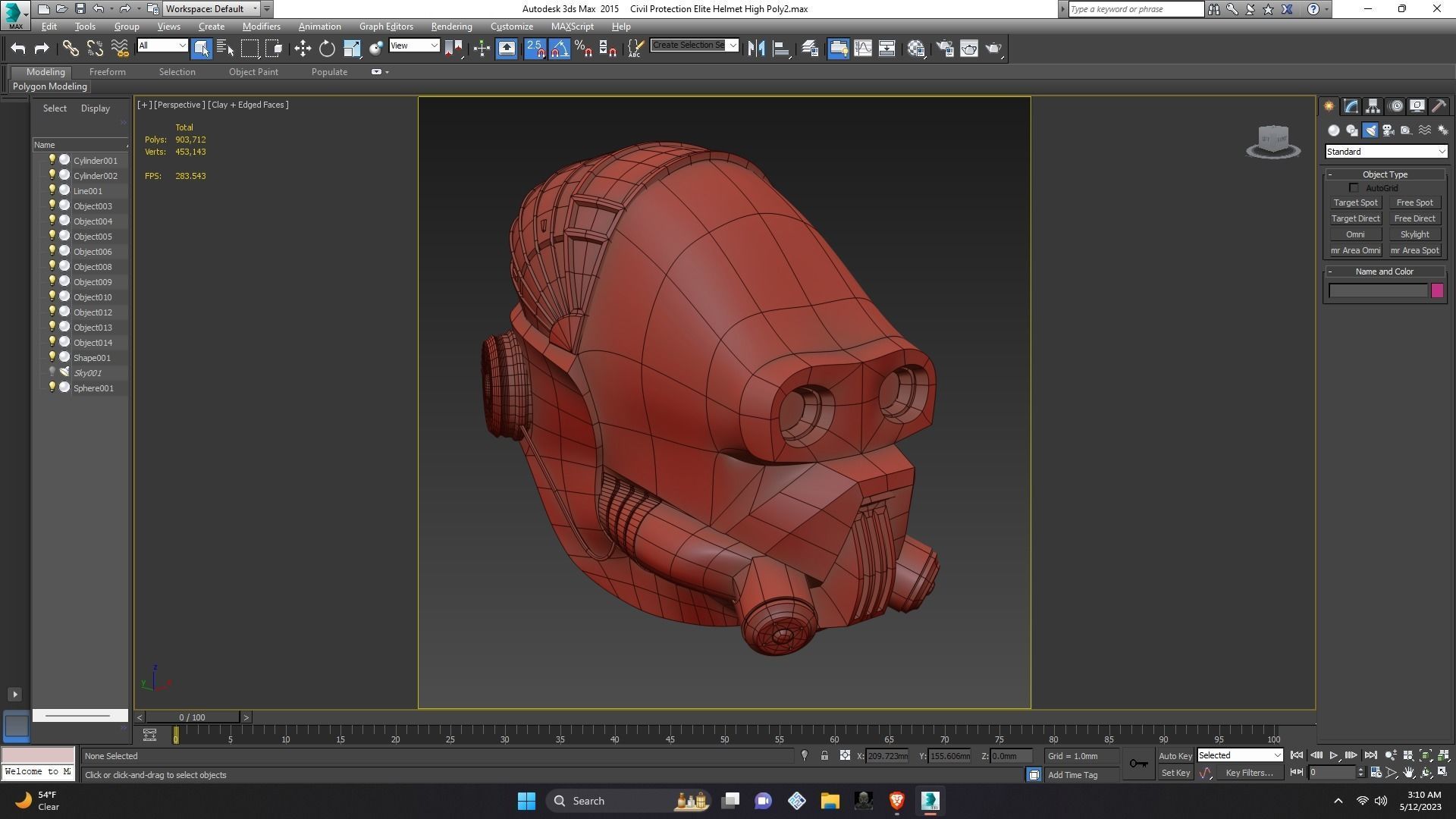Half Life 2 Elite Civil Protection Helmet for Cosplay 3D model 3D ...