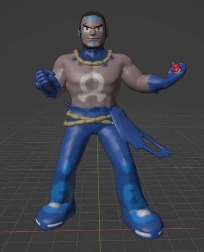 Matt team aqua 3D model 3D printable | CGTrader