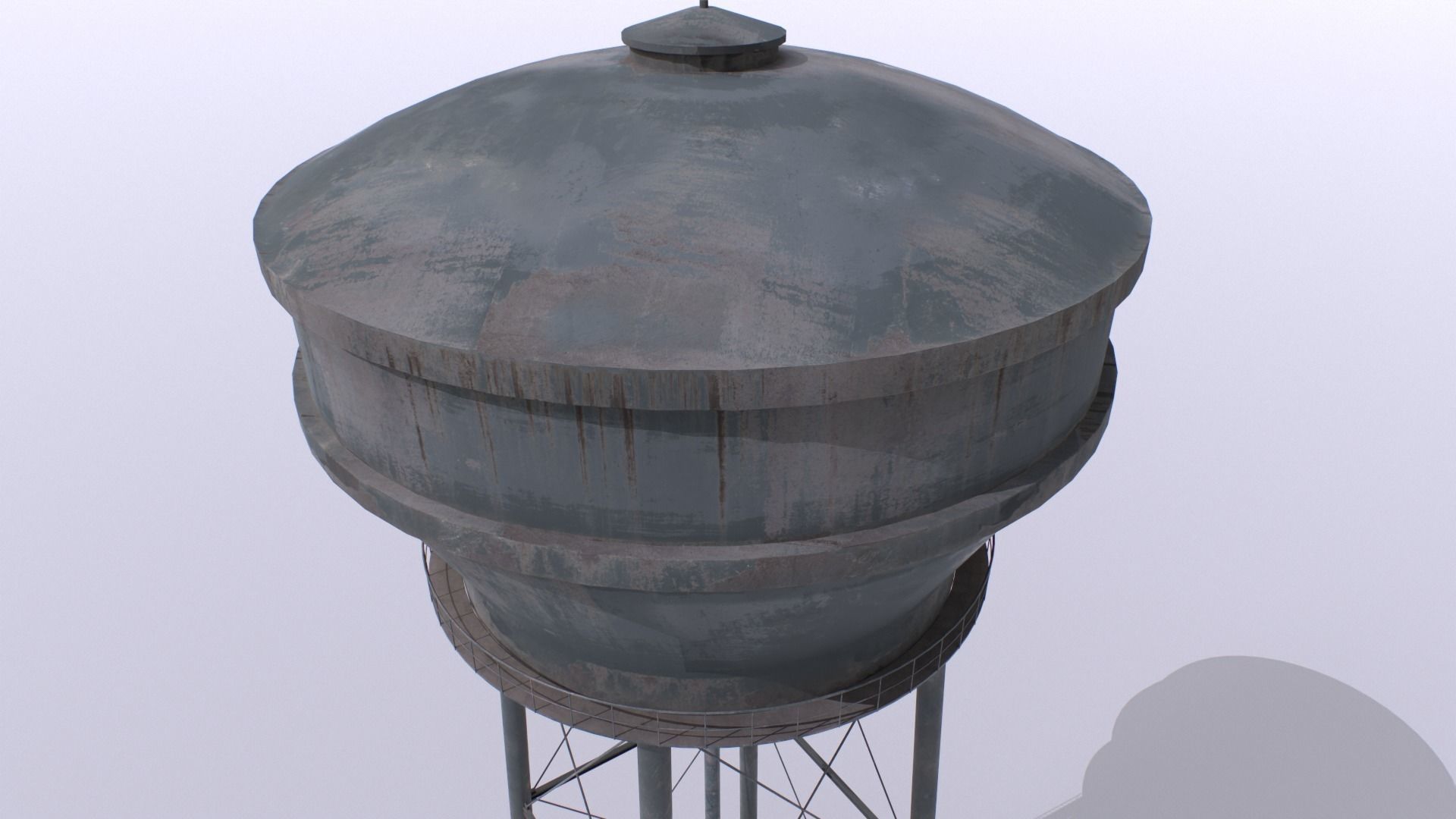 3D model Water tower 1 VR / AR / low-poly | CGTrader