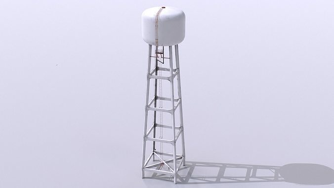 3D model Water tower 2 VR / AR / low-poly | CGTrader