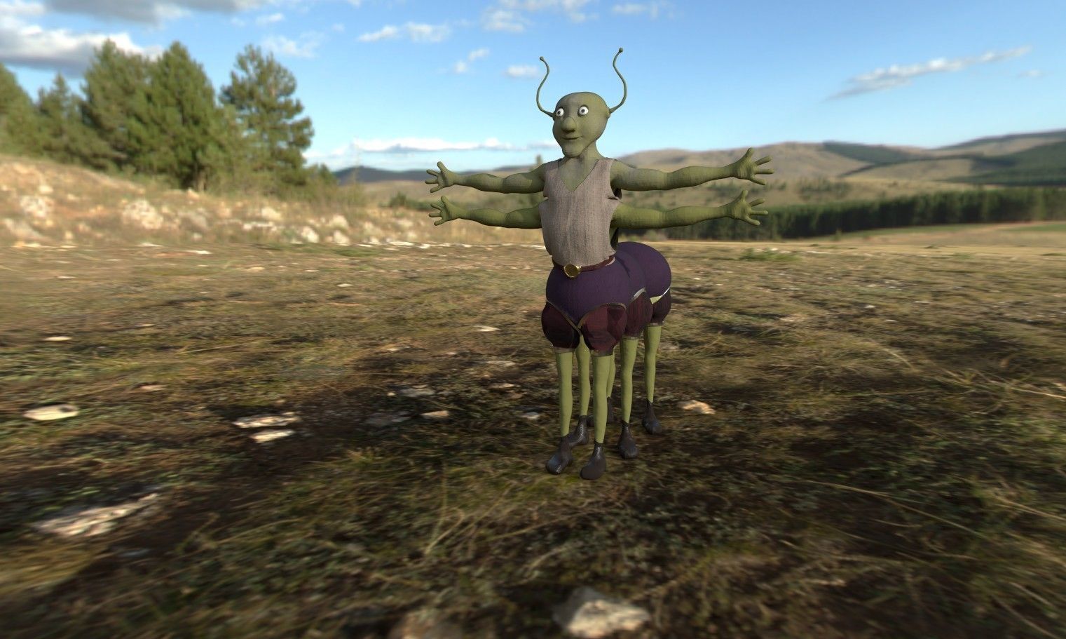 alien creature 3D model | CGTrader