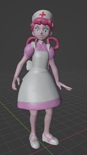 nurse joy hoenn 3D model 3D printable | CGTrader