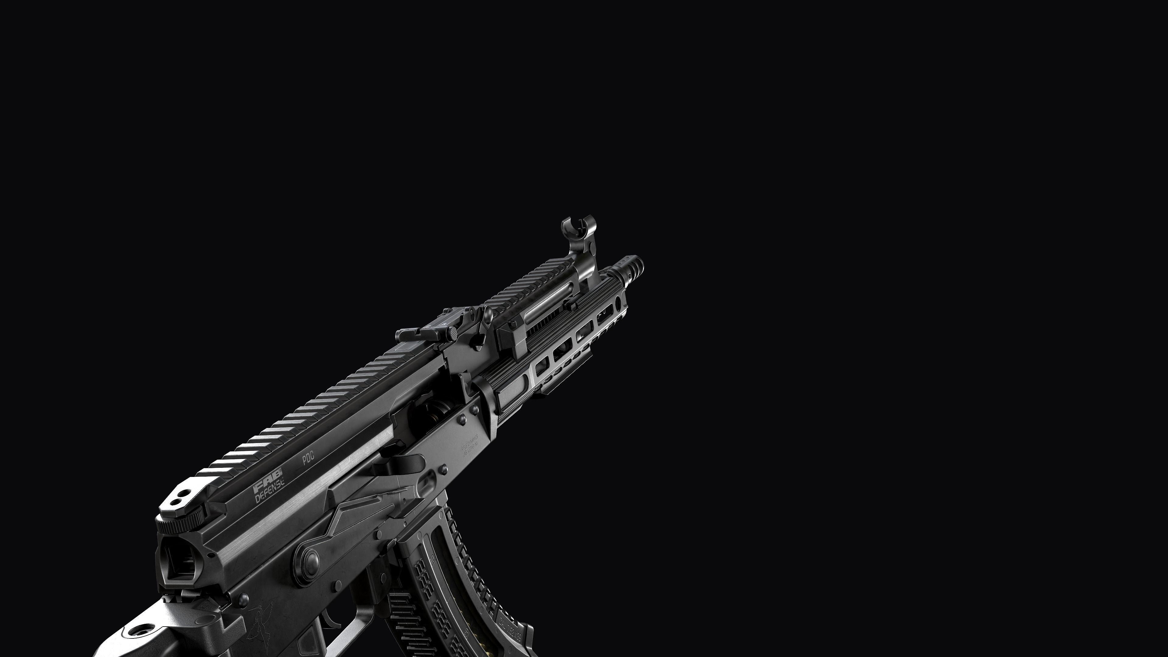 3D model Modular assault rifle Rifle Dynamics 704 AK system VR / AR ...