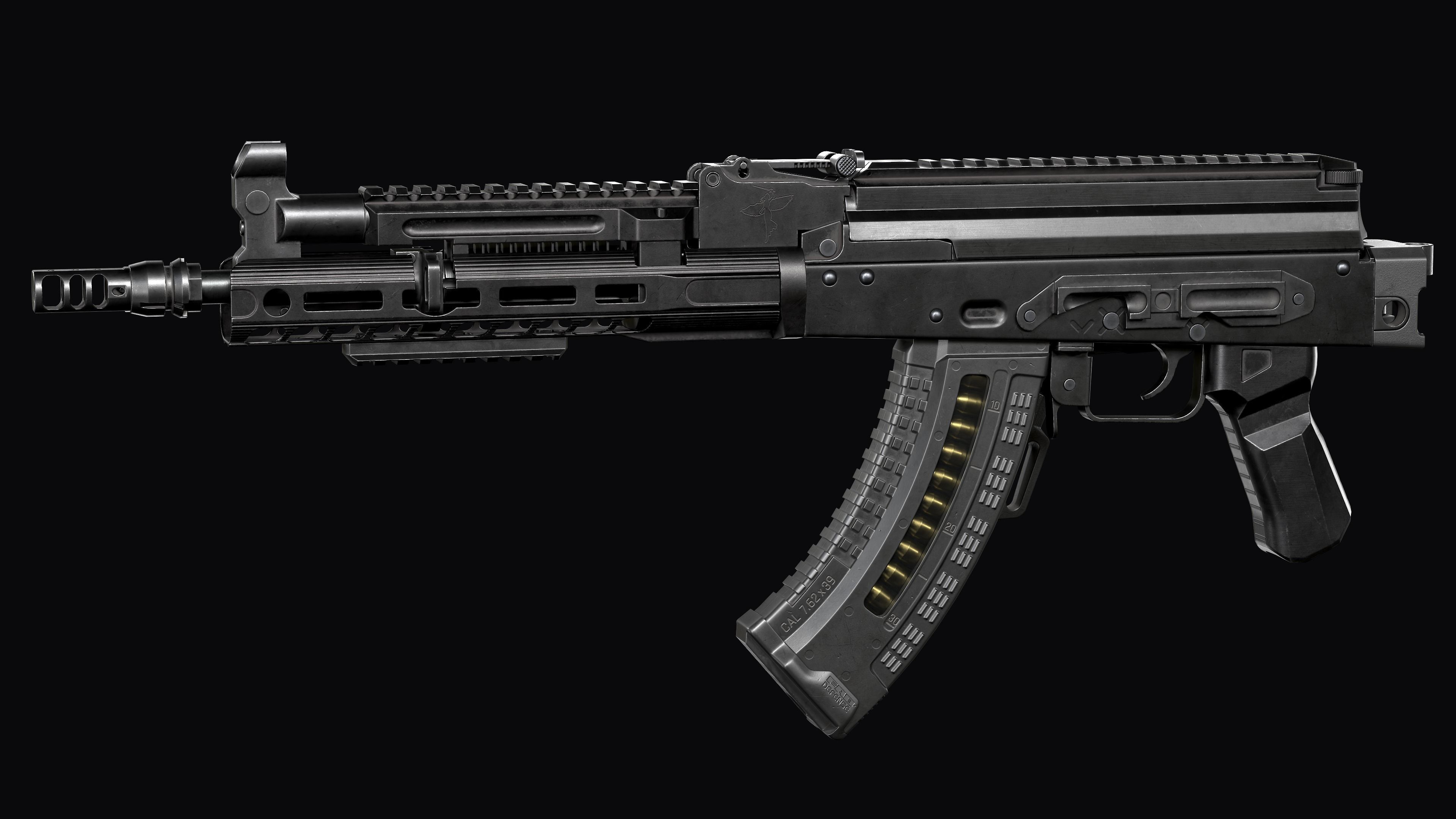 3D model Modular assault rifle Rifle Dynamics 704 AK system VR / AR ...