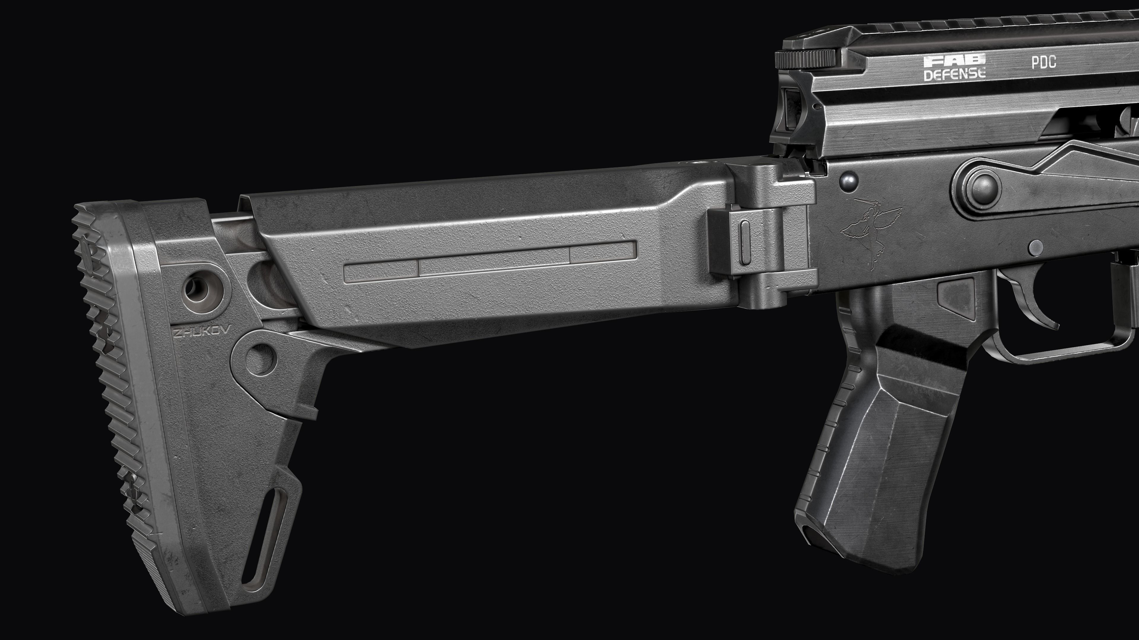 3D model Modular assault rifle Rifle Dynamics 704 AK system VR / AR ...