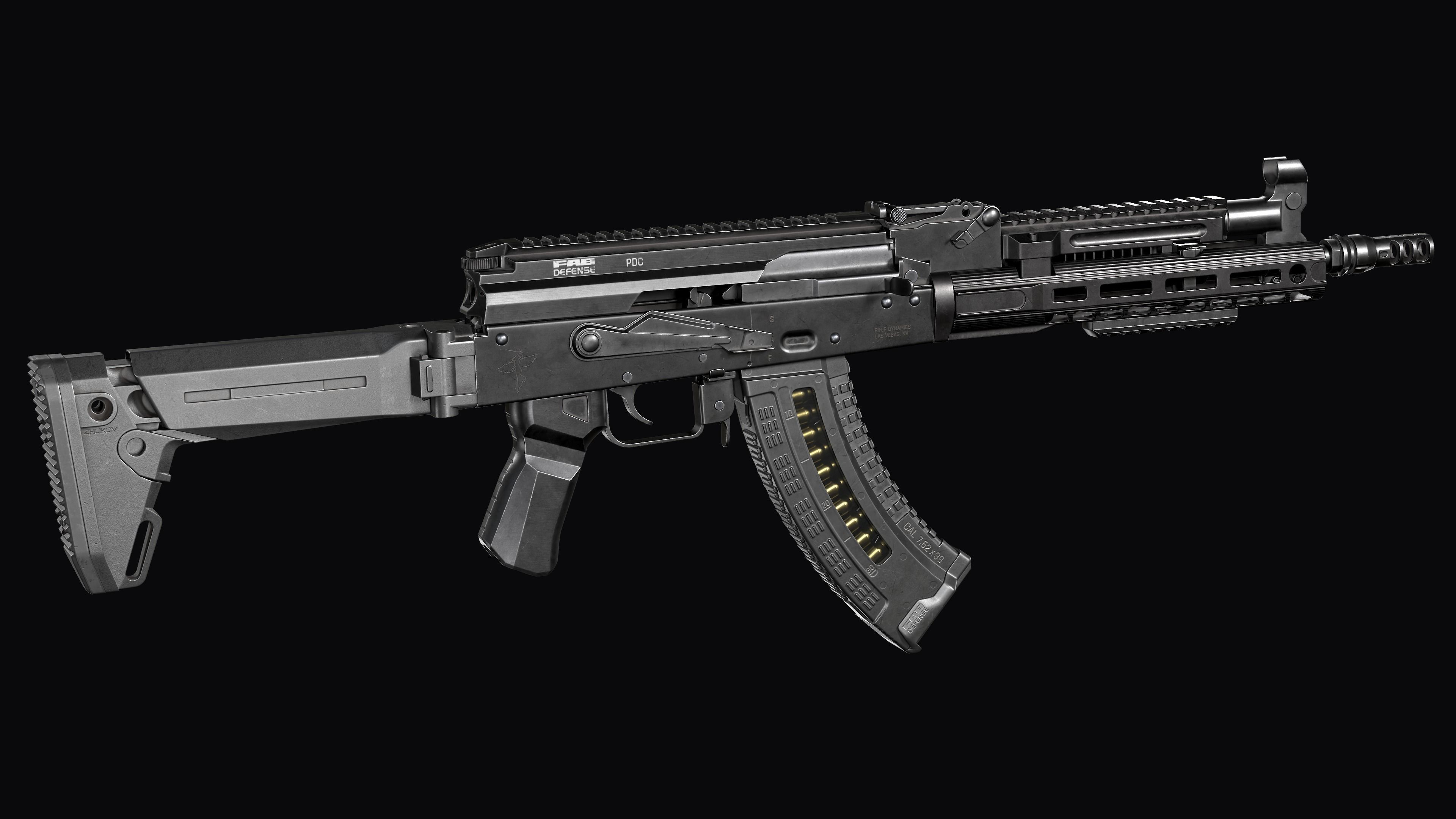 3D model Modular assault rifle Rifle Dynamics 704 AK system VR / AR ...