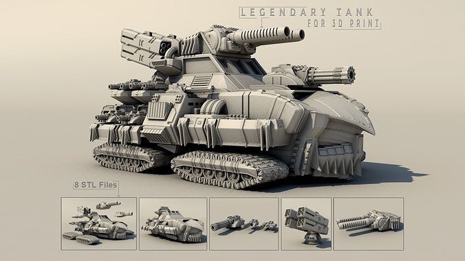 Legendary tank 3D model 3D printable | CGTrader