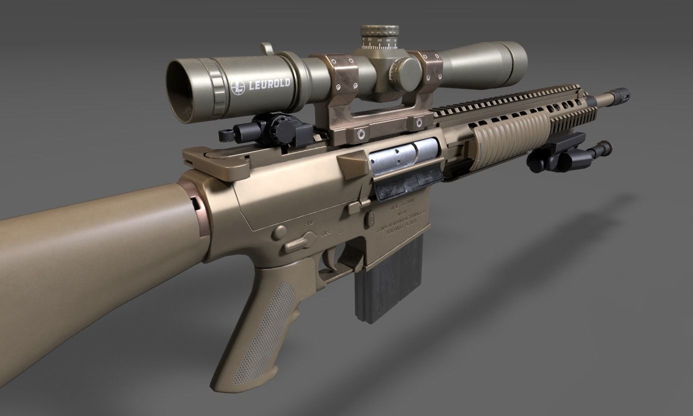 3D model M110 Sniper Rifle VR / AR / low-poly | CGTrader