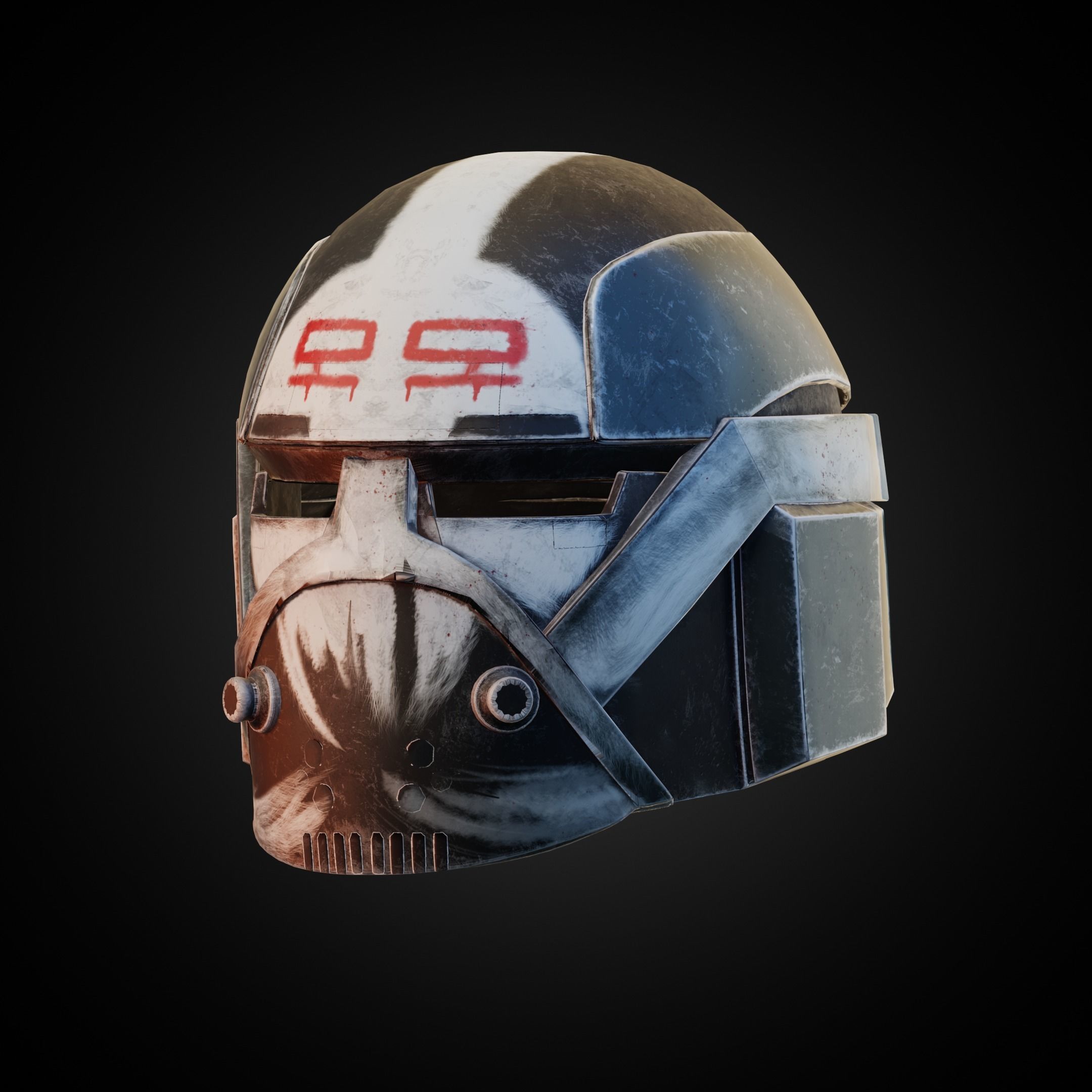 The Bad Batch Wrecker Helmet for Cosplay 3D model 3D printable | CGTrader