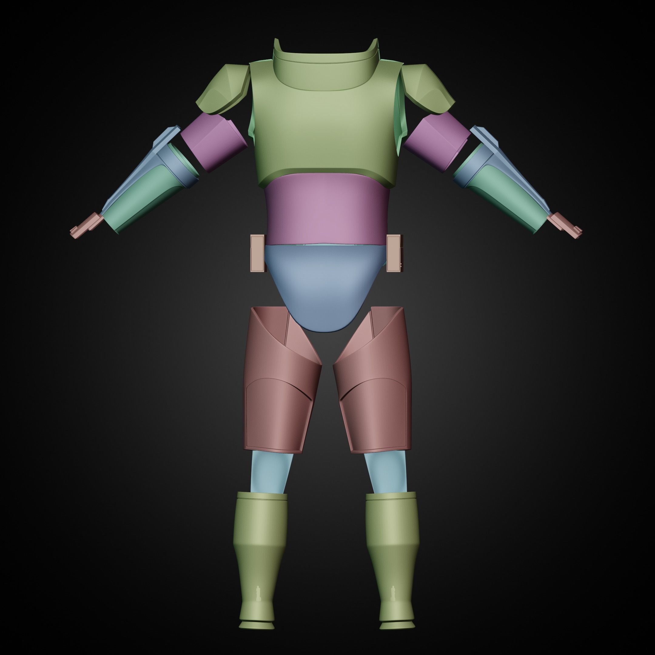 The Bad Batch Wrecker Armor for Cosplay 3D model 3D printable | CGTrader