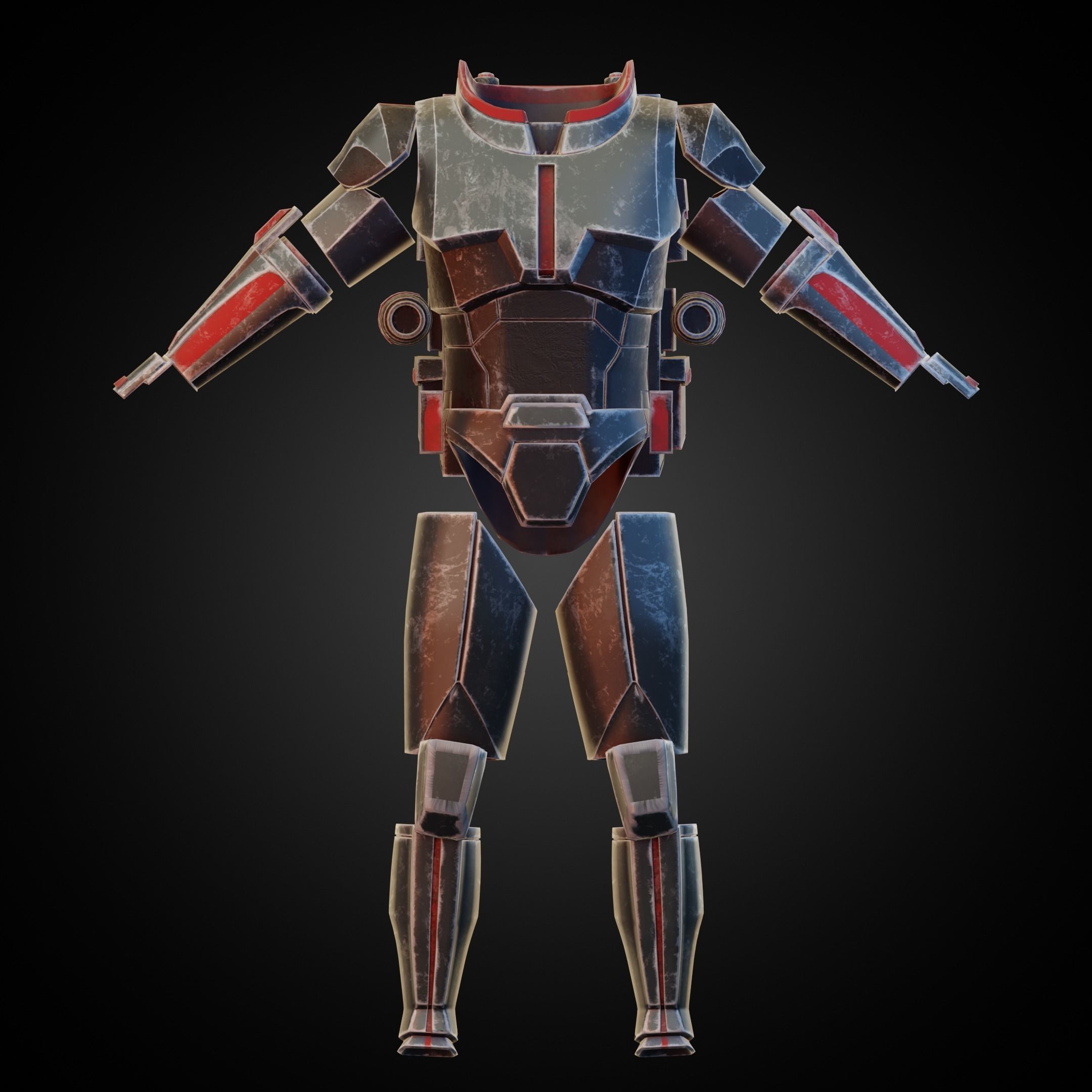 The Bad Batch Wrecker Armor for Cosplay 3D model 3D printable | CGTrader