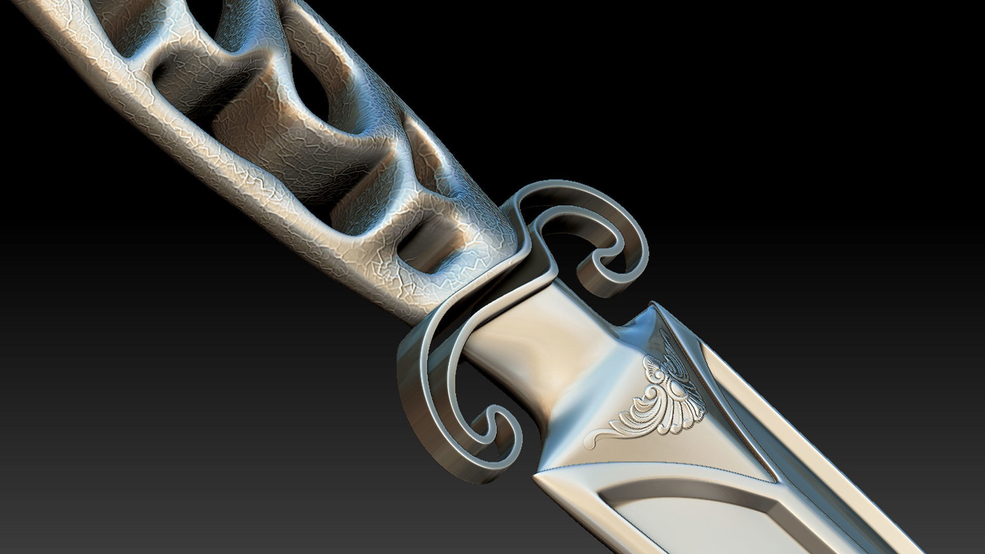 Knife 3d print 3D model 3D printable | CGTrader