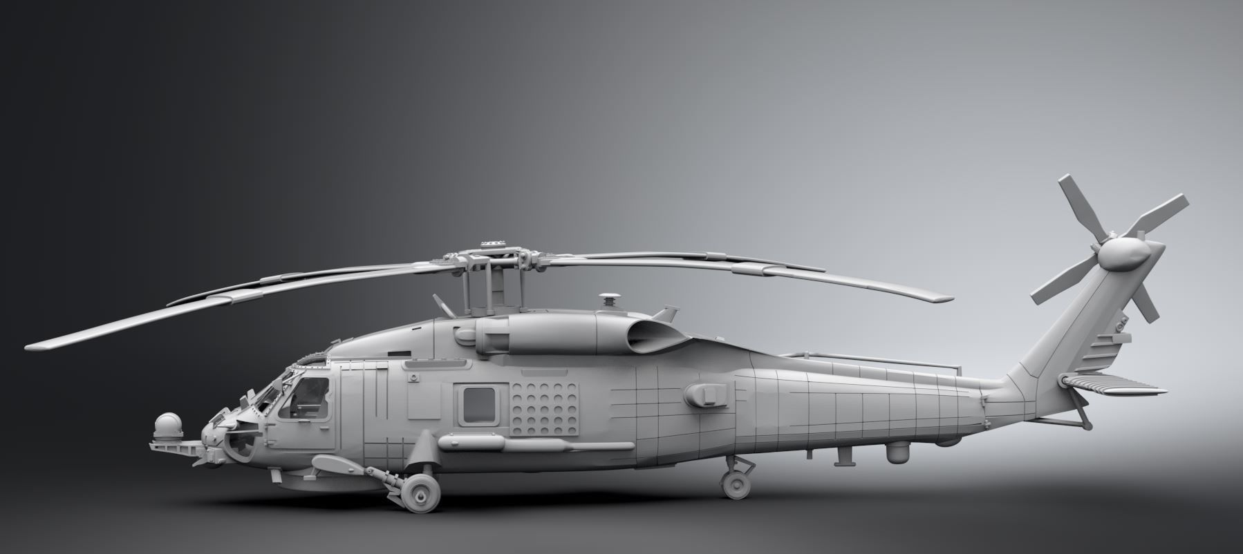 SH60B SeaHawk Scale model 3D model 3D printable | CGTrader