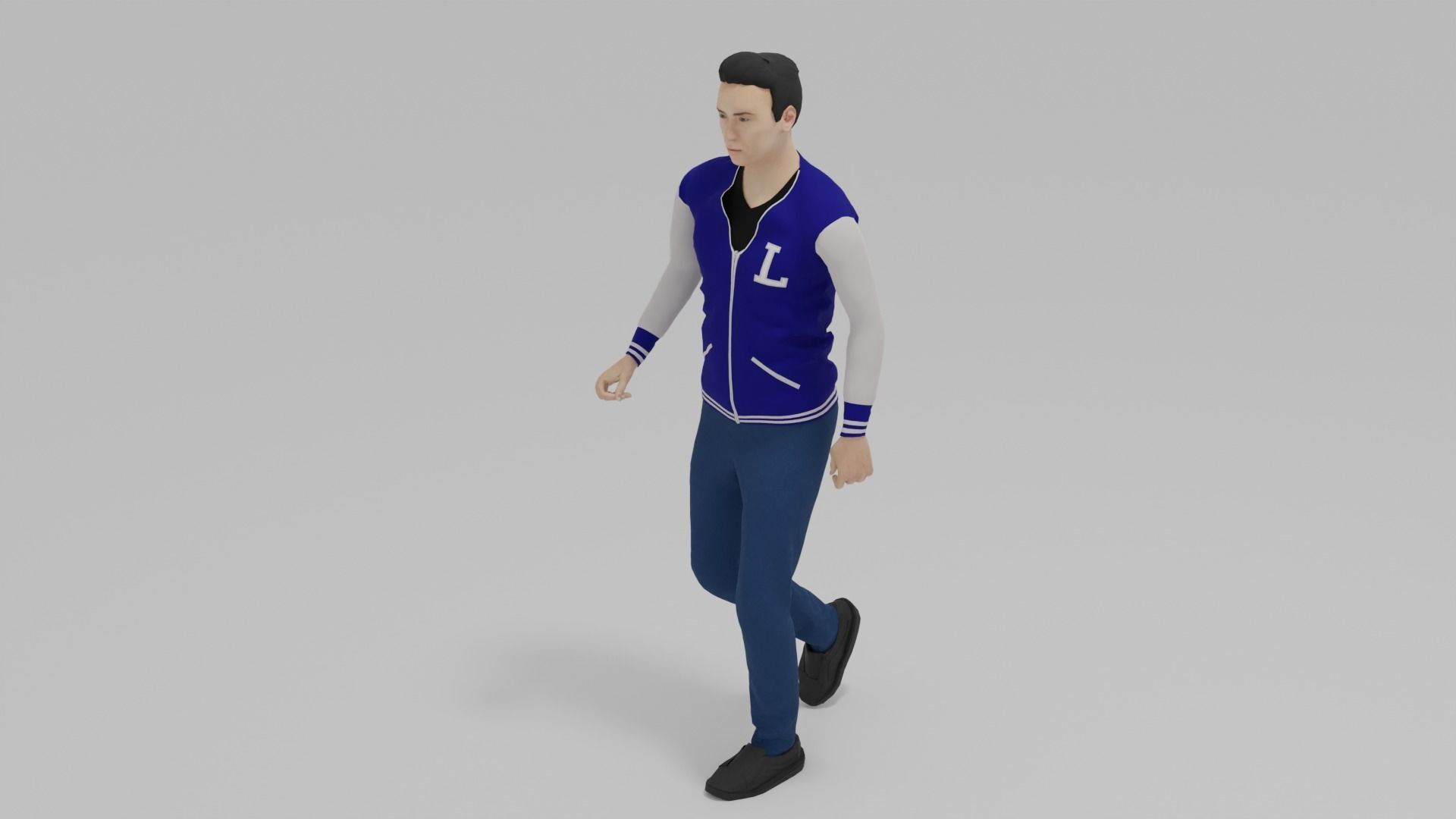 3D model Man Walk Animation VR / AR / low-poly | CGTrader