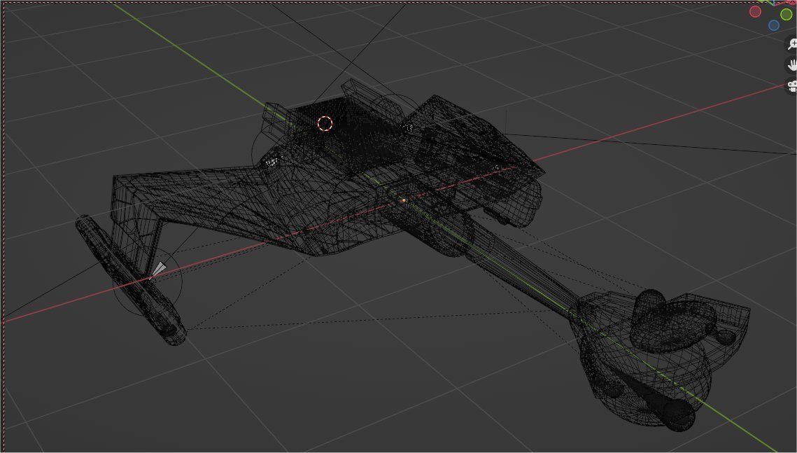 3D model Romulan Stormbird D-7 Variant Cruiser from Star Trek Lore VR ...