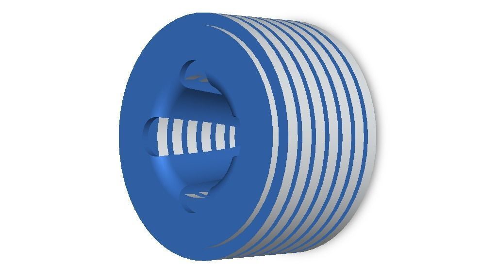 Aluminium Engine Heat Sink for RC Cars 3D model rigged | CGTrader