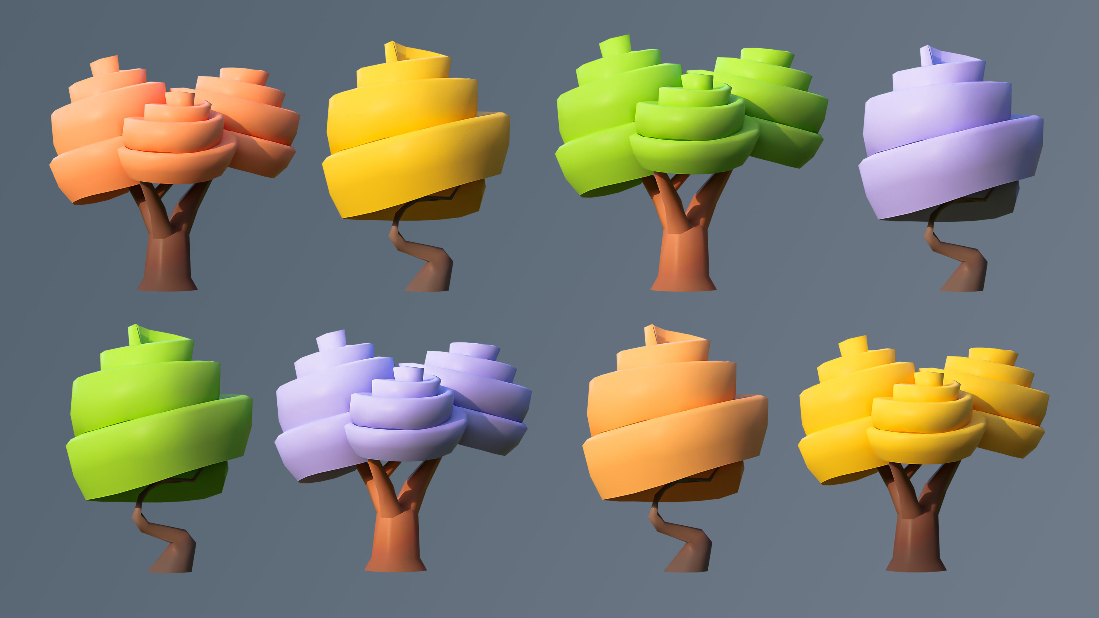 3D model Vegetation 2 VR / AR / low-poly | CGTrader