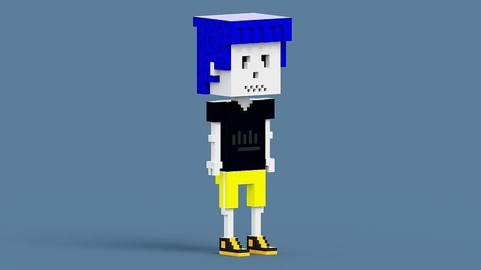 3D model Voxel Skeleton VR / AR / low-poly | CGTrader