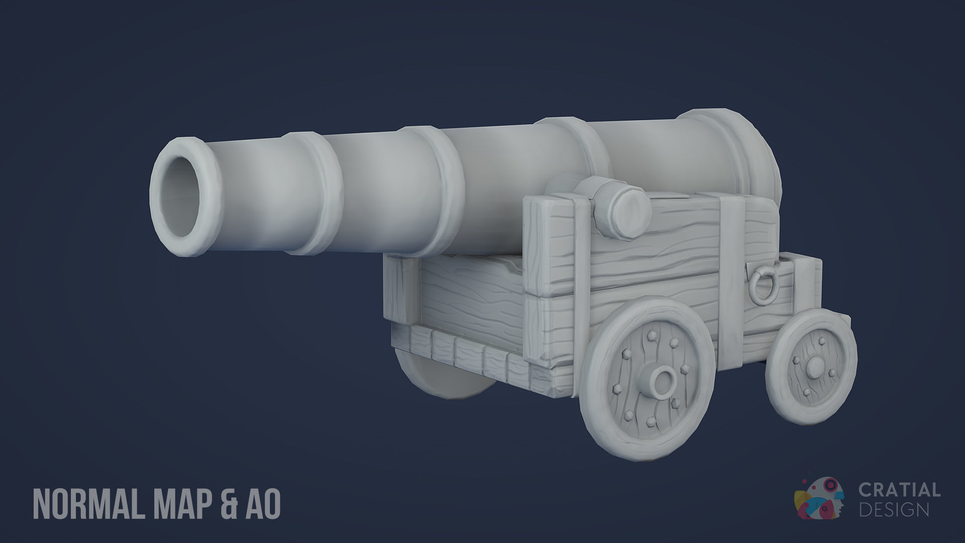 Stylized Cannon 3D model | CGTrader